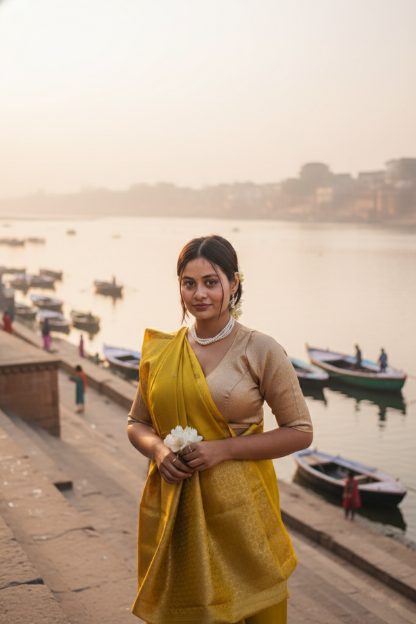 "Waah Banaras 097" Banarasi Soft Satan Mashru Silk Saree – Vandana ...